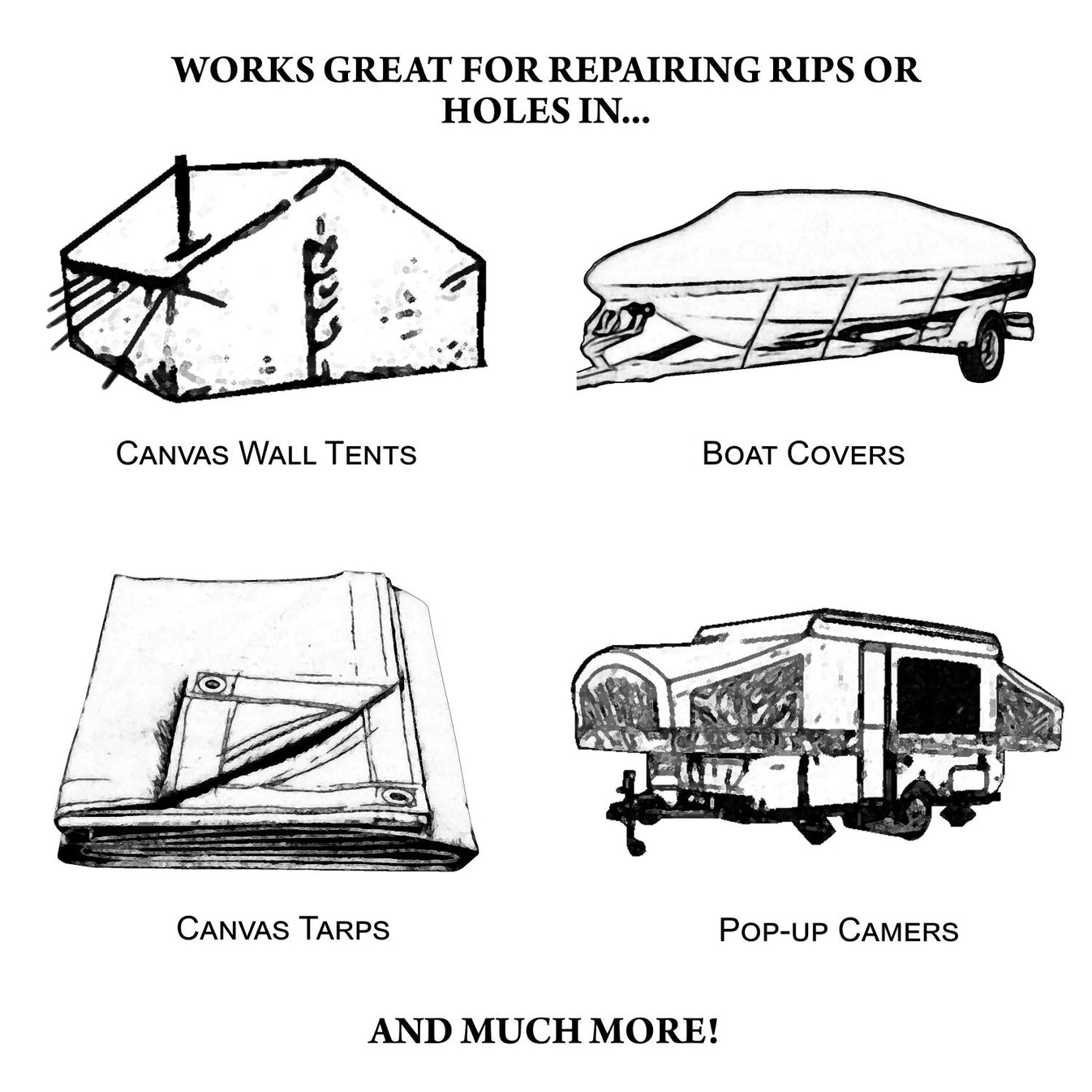 Canvas Patch Kit for Tents, Tarps & Trail Gear | Outfitters Supply ...